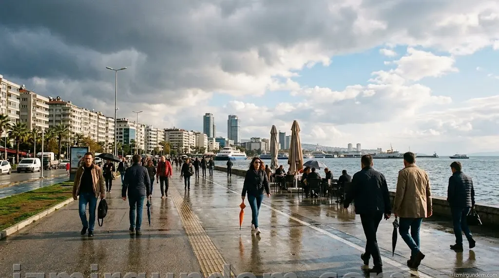 İzmir'de Hava Değişiyor: Sabah Yağmur Öğle Güneş | İzmirGündem.com